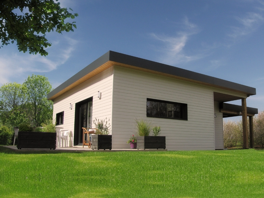 Maison Bois Toit Plat